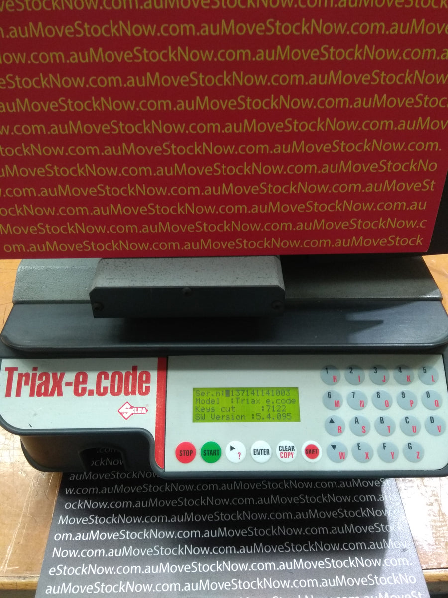 Key Machine Silca Triax e Code cut only 7122 keys. – Move Stock Now